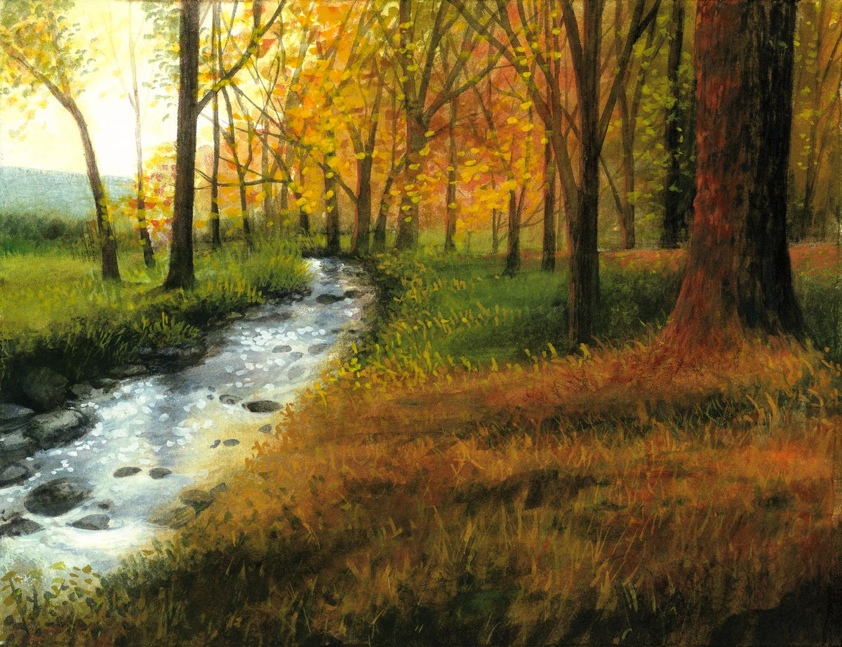 Golden Afternoon - Watercolor – Terri Waters Gallery