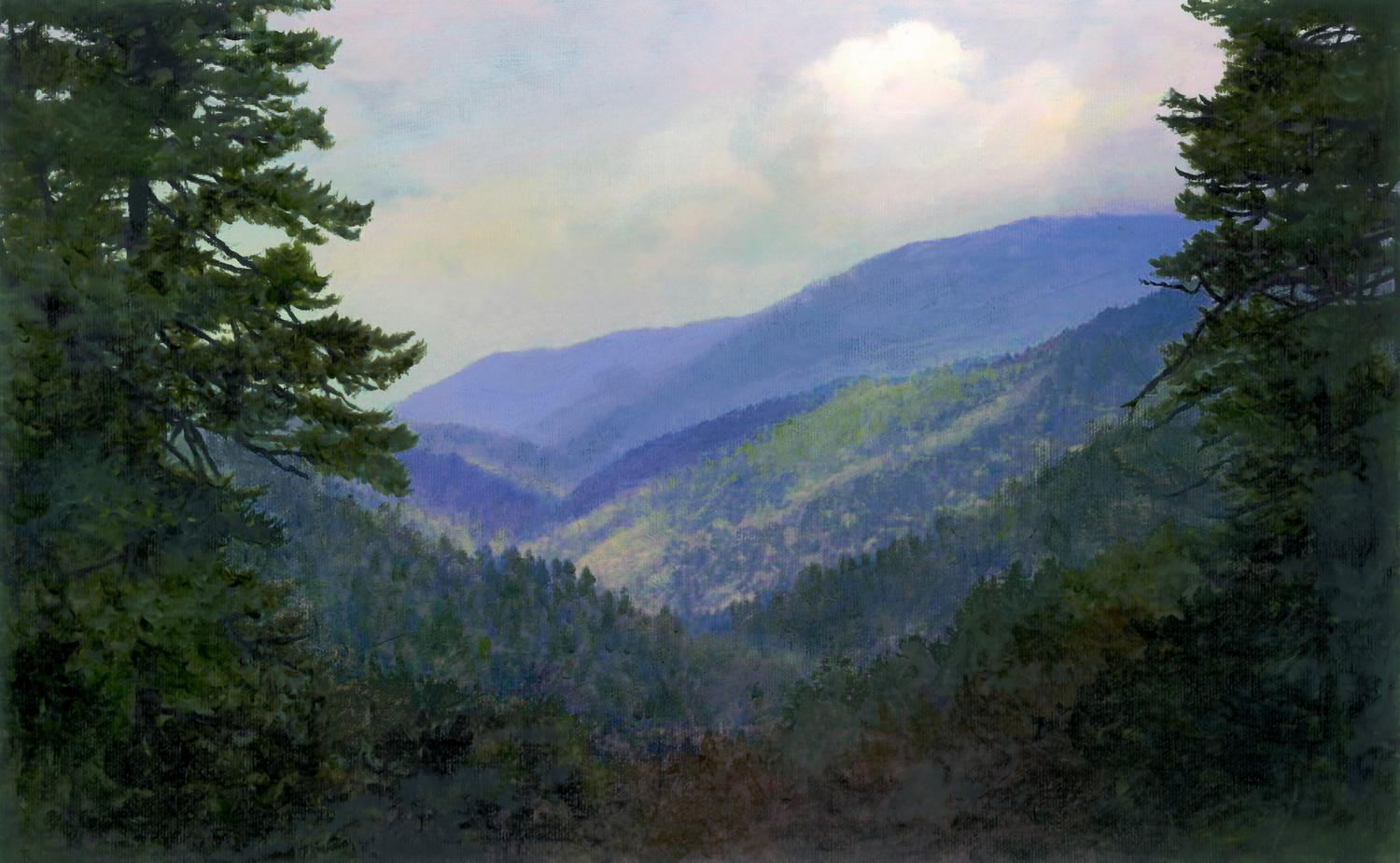 Smokies Overlook - Watercolor – Terri Waters Gallery